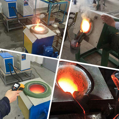 45kw Induction Melting Furnace for Iron Steel Copper Gold Silver